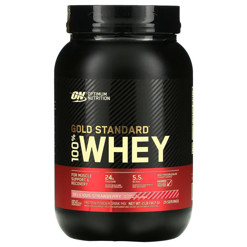 Buy Optimum Nutrition Gold Standard 100 Whey Delicious Strawberry